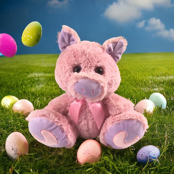 Kellytoy | Toys | Kellytoy Toy Pink Pig Sitting Plush Stuffed Animal ...